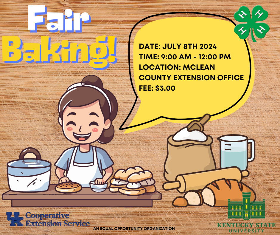 Fair Baking! 4-H Project! | McLean County Extension Office